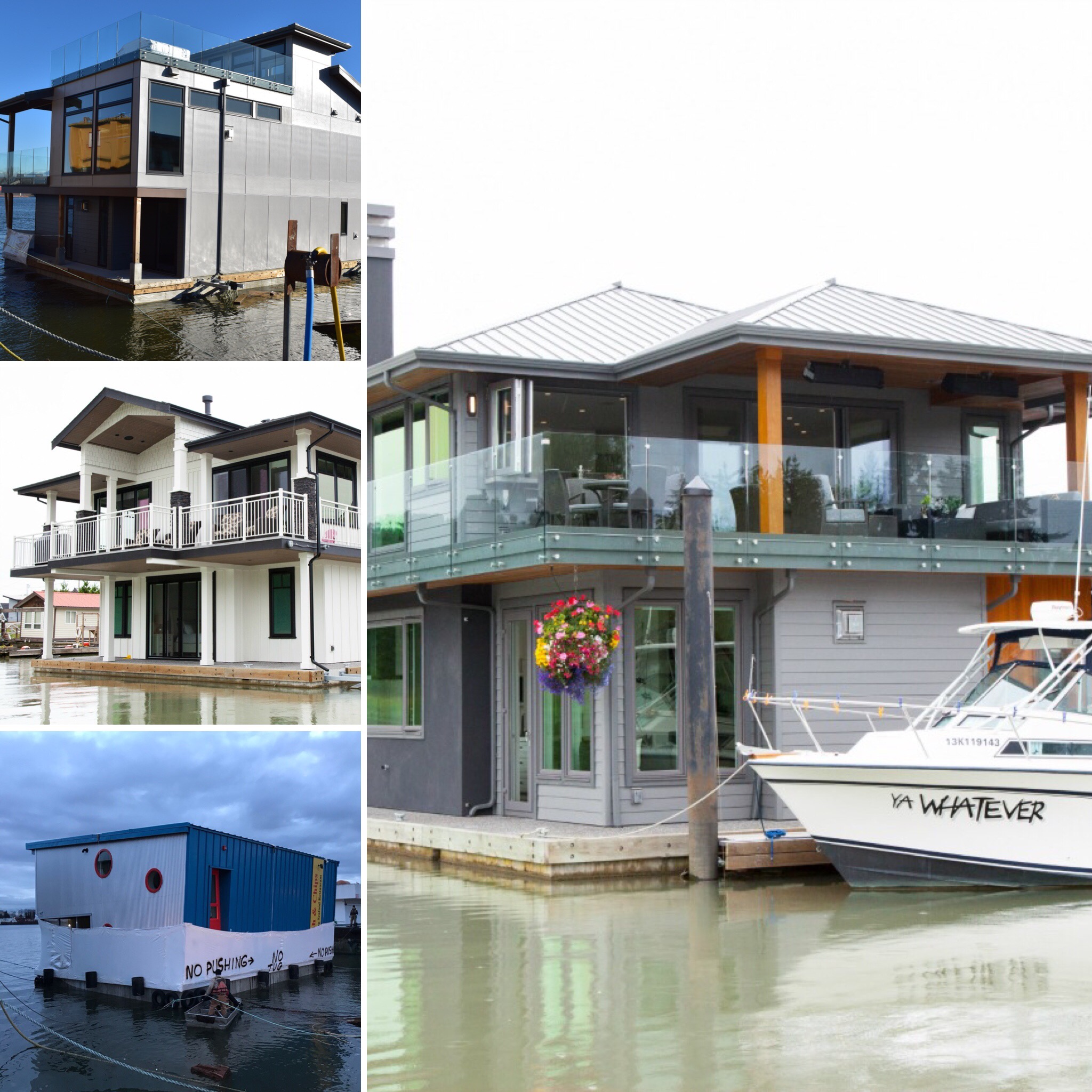 Float home under construction! | West Coast Windows